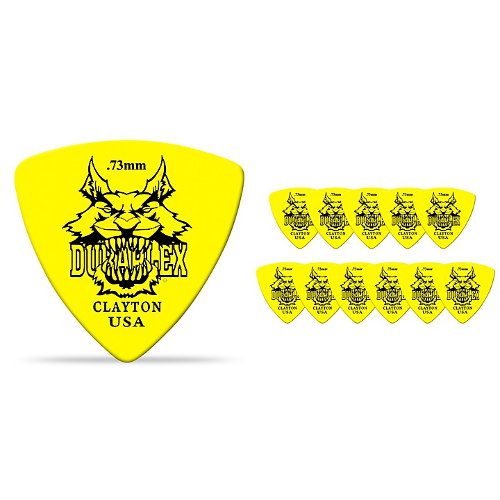 Clayton Duraplex Delrin Rounded Triangle Picks 1 Dozen .73 mm | Guitar ...