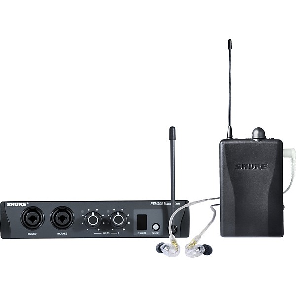 Shure PSM 200 Wireless Personal Monitoring System with SE215 Earphones ...