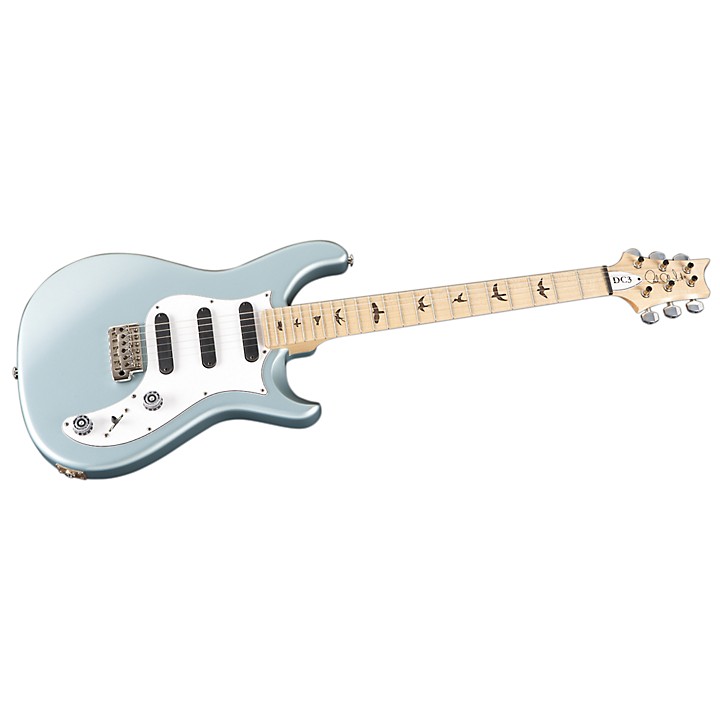 PRS DC3 with Bird Inlays Electric Guitar Frost Blue Metallic Maple ...