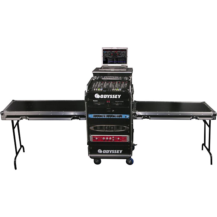 Odyssey Deluxe Dual Table Glide Style Combo Rack | Guitar Center