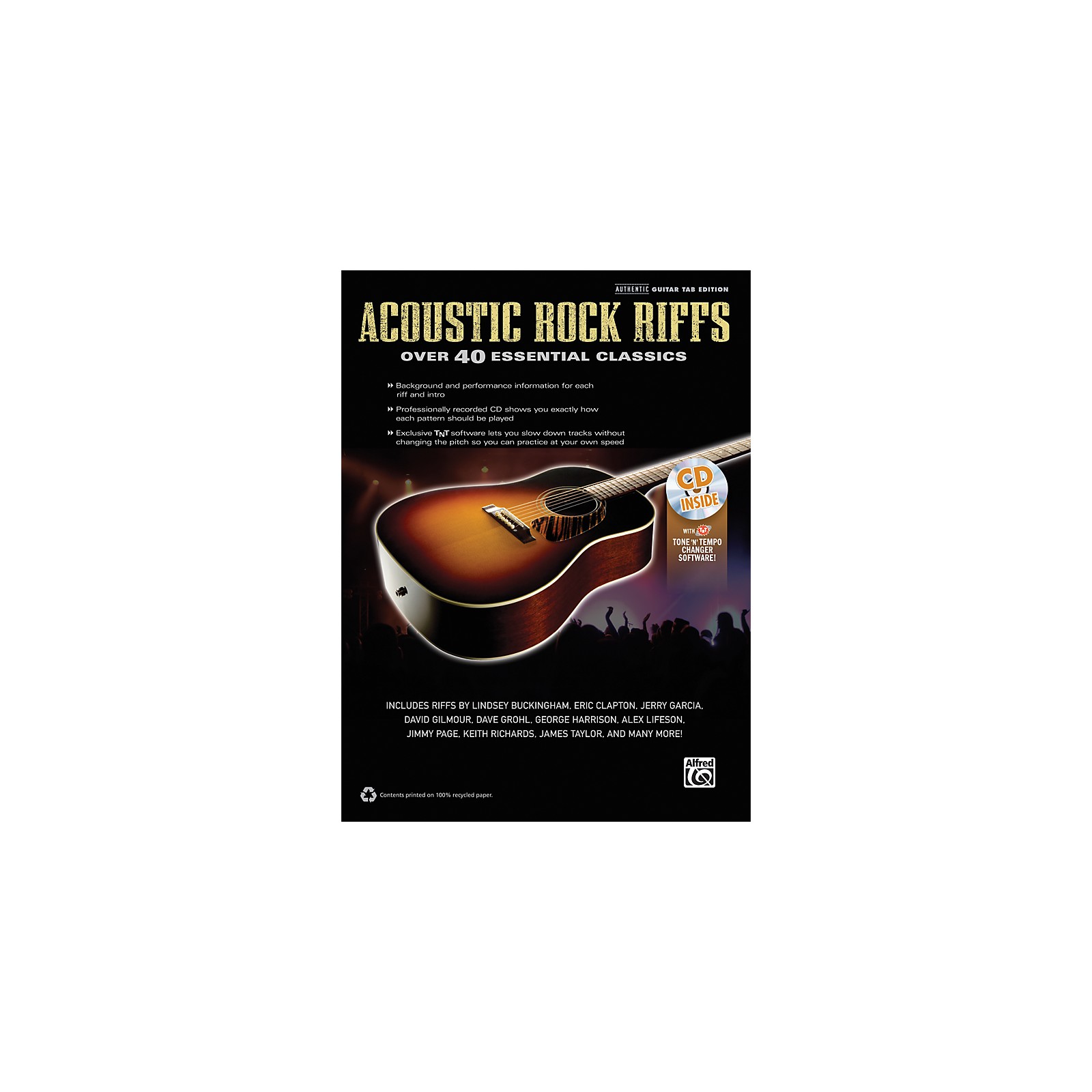 Alfred Acoustic Rock Riffs Guitar Book & CD | Guitar Center