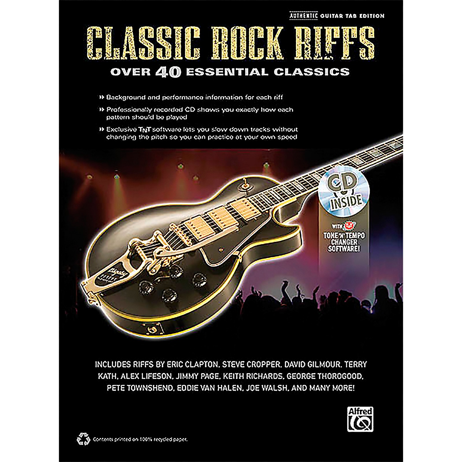 Alfred Classic Rock Riffs Guitar Book & CD | Guitar Center