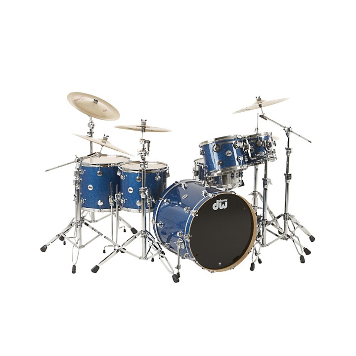 DW Collector's Series 5-Piece Shell Pack Blue Glass Chrome Hardware ...
