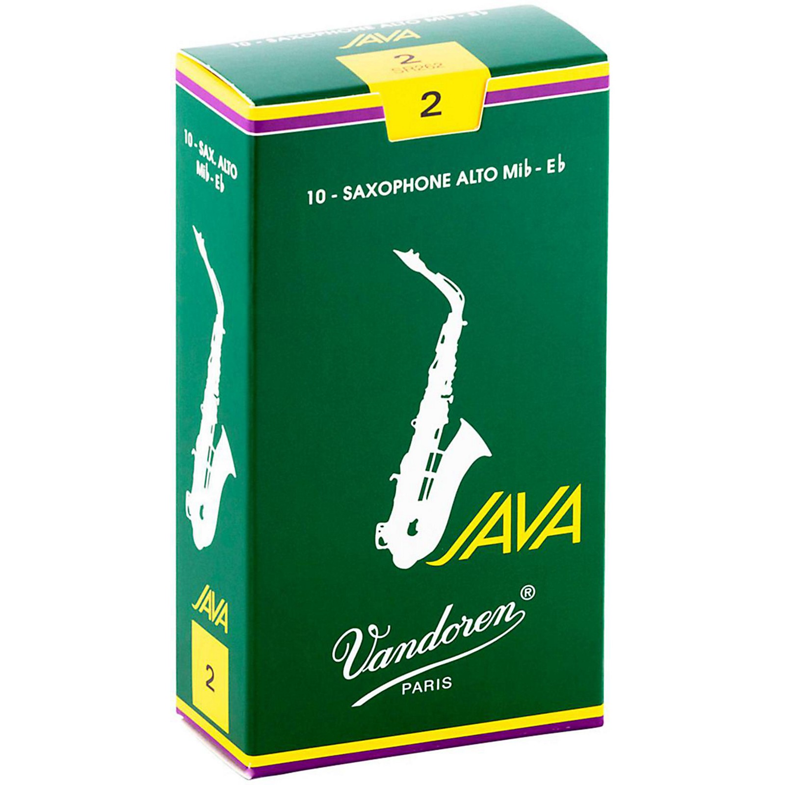 Vandoren JAVA Alto Saxophone Reeds Strength - 2, Box of 10 | Guitar Center