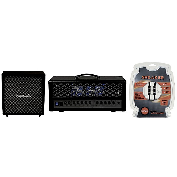 Randall RT Series RT50H 50W Tube Amp and RT412CX Cabinet Half Stack ...