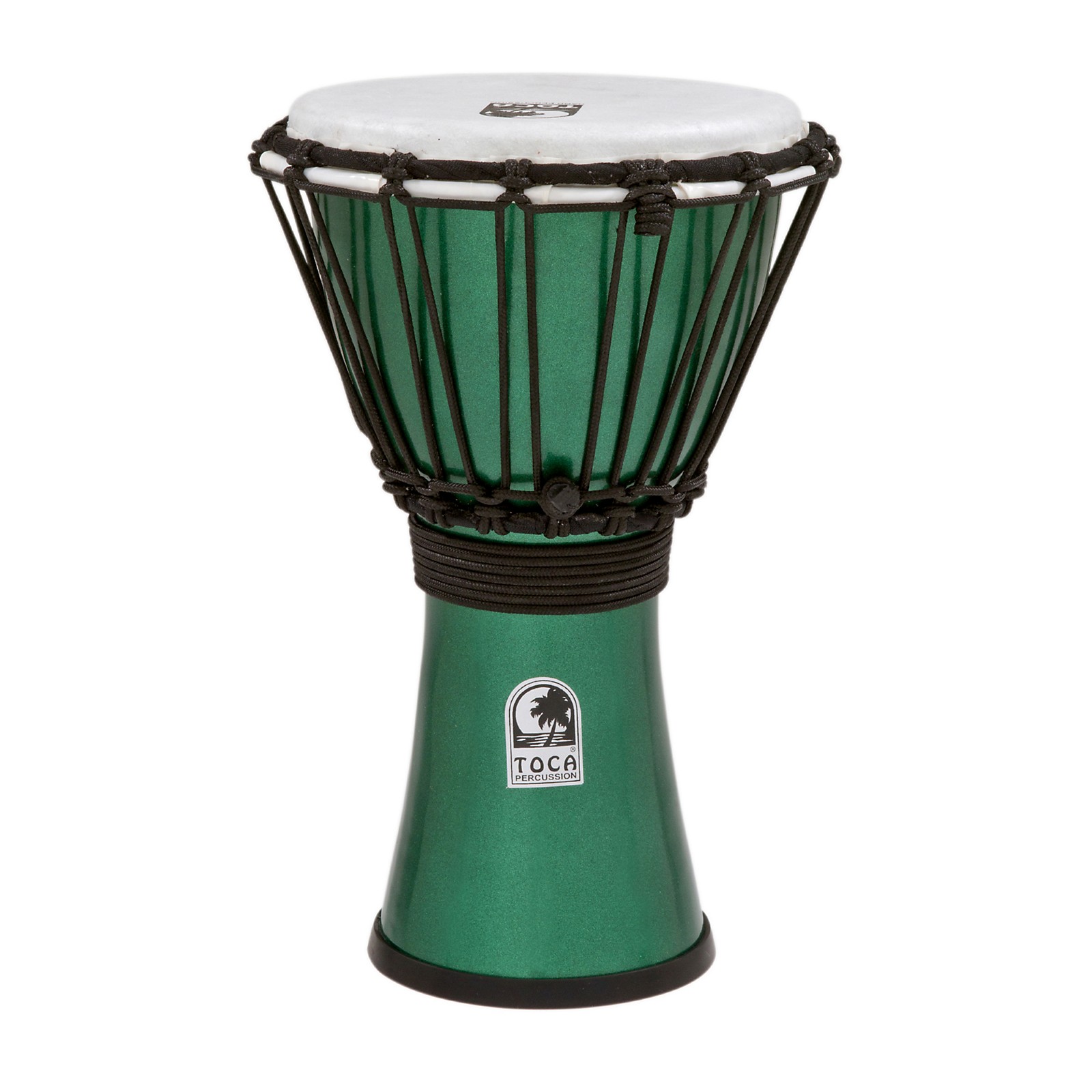 Toca Freestyle ColorSound Djembe Metallic Green 7 in. | Guitar Center