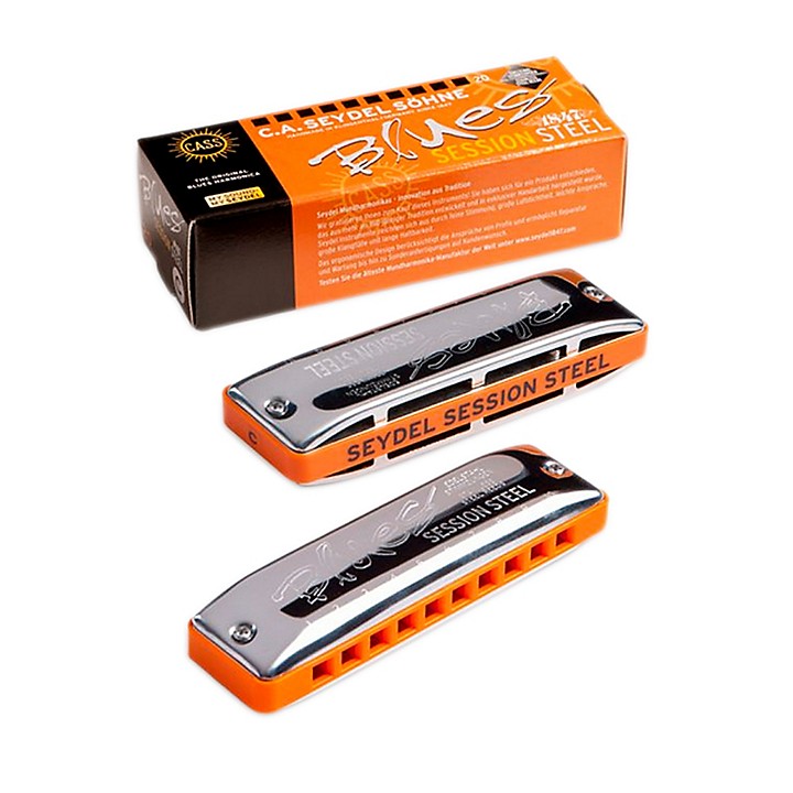 SEYDEL Blues SESSION STEEL Paddy Richter Harmonica A | Guitar Center