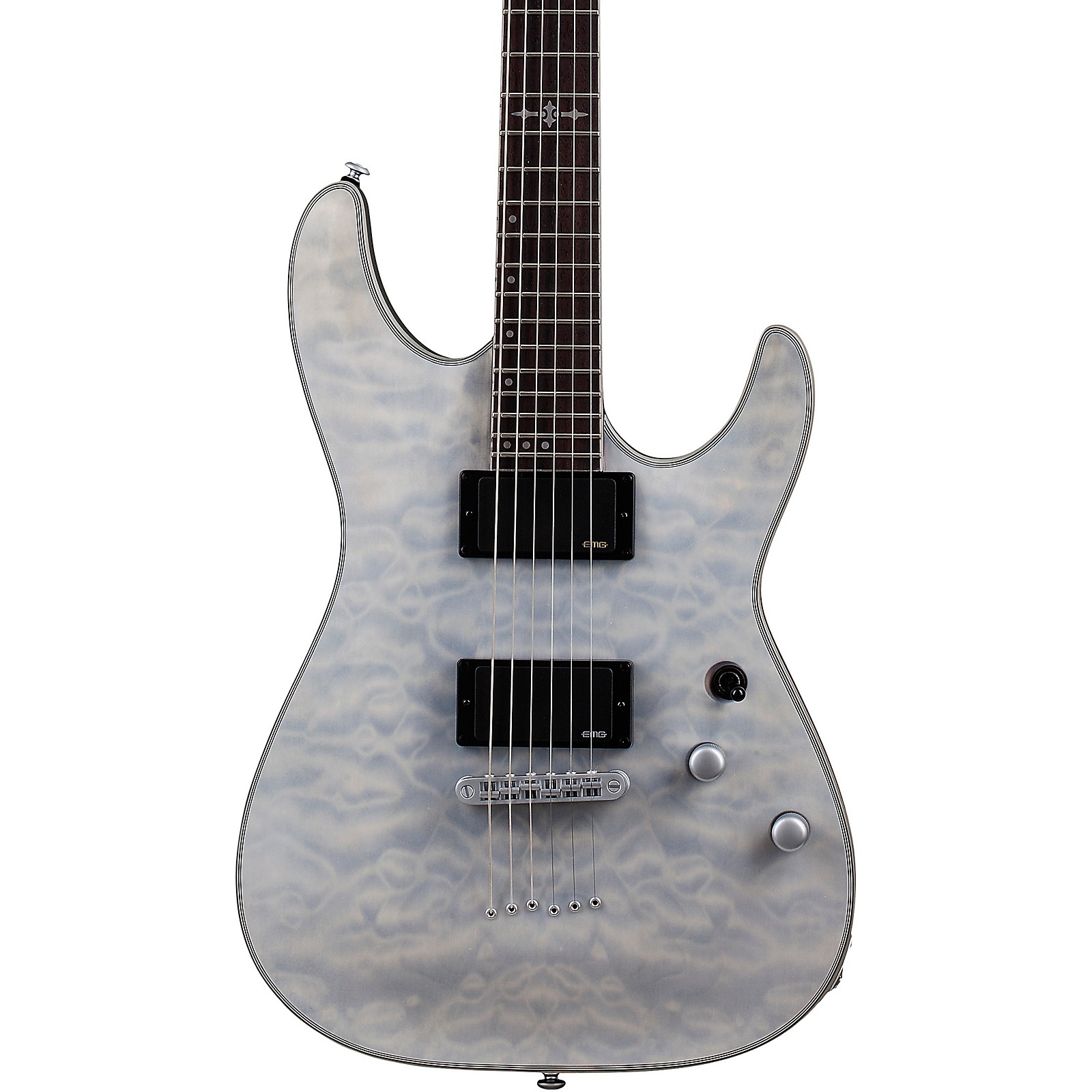 Schecter Guitar Research C-1 Platinum Electric Guitar Transparent White ...