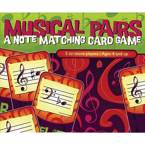 Music Sales Musical Pairs - A Note Matching Card Game | Guitar Center