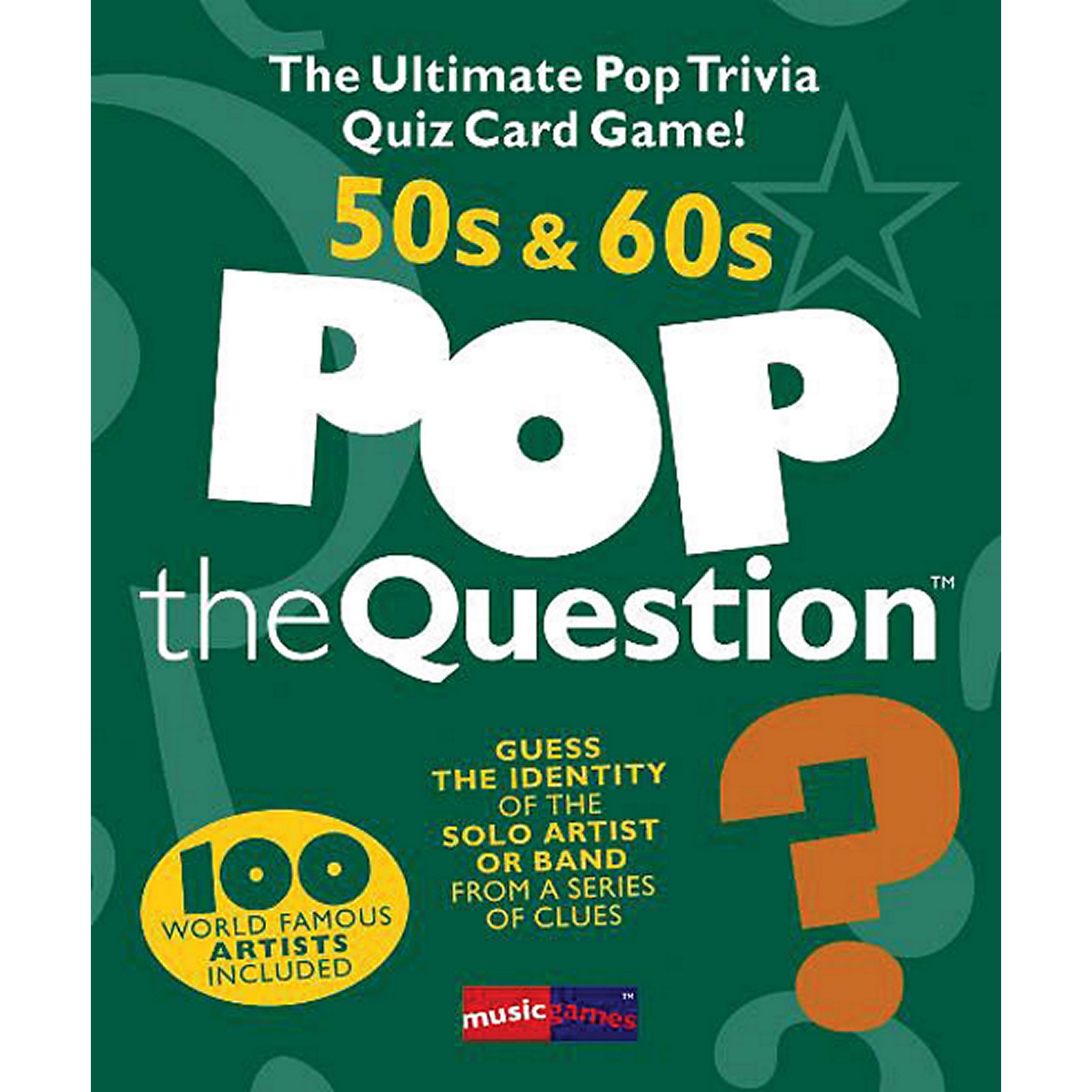 Music Sales Pop The Question 50's & 60's - The Ultimate Pop Trivia Quiz ...