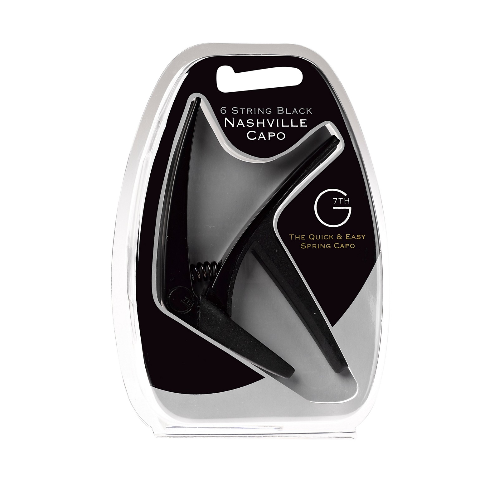 G7th Nashville Spring-Operated Guitar Capo Black | Guitar Center