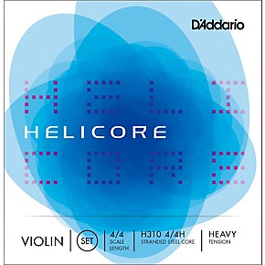 D'Addario Helicore Violin Set Strings 4/4 Size Medium Wound E | Guitar ...