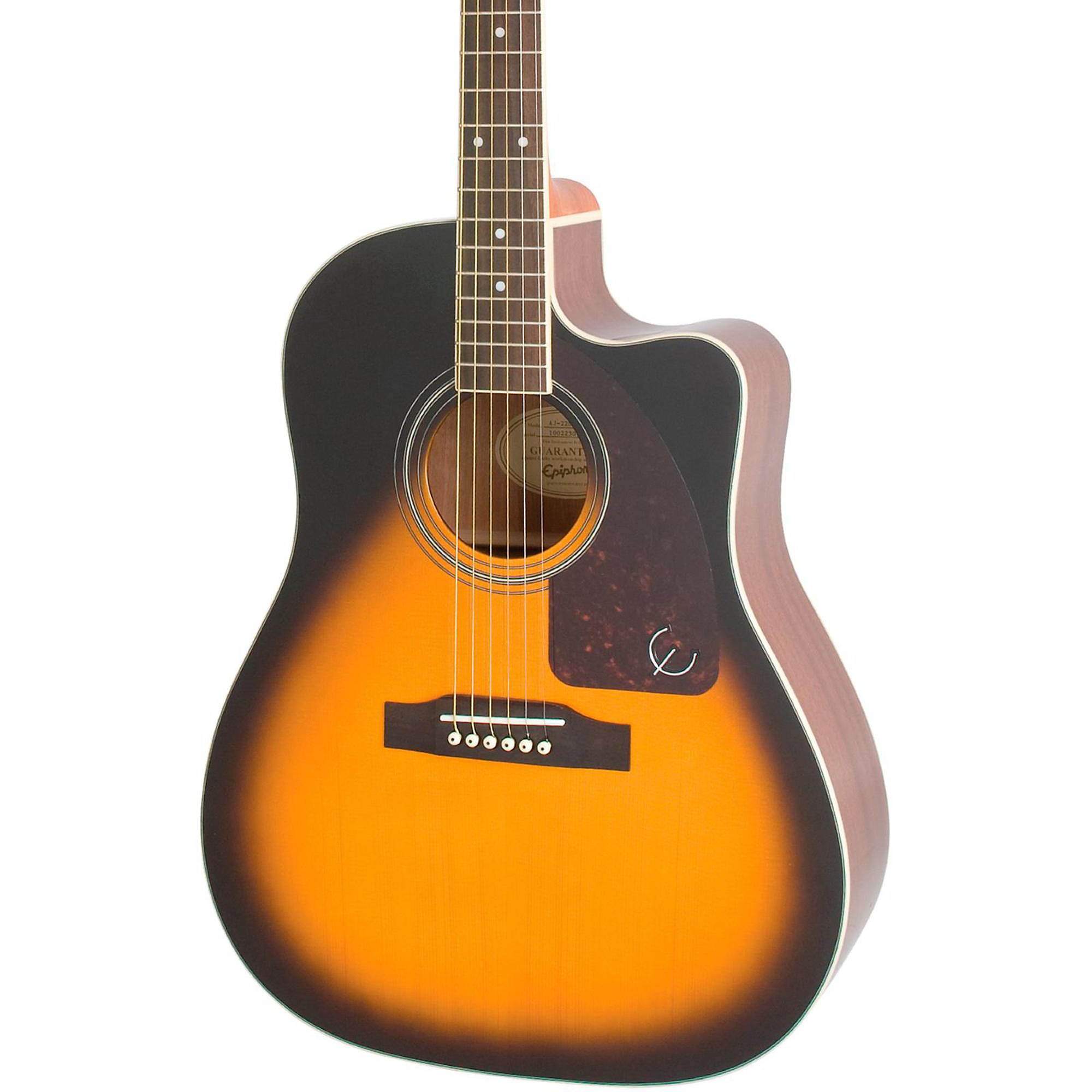 Epiphone J-45 EC Studio Acoustic-Electric Guitar Vintage Sunburst ...
