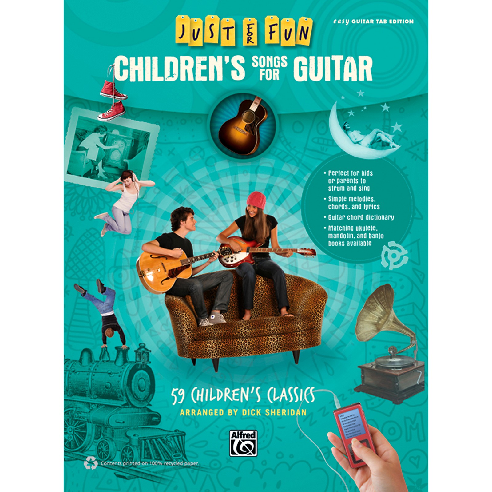 Alfred Just for Fun Children's Songs for Guitar Easy Guitar TAB Book ...