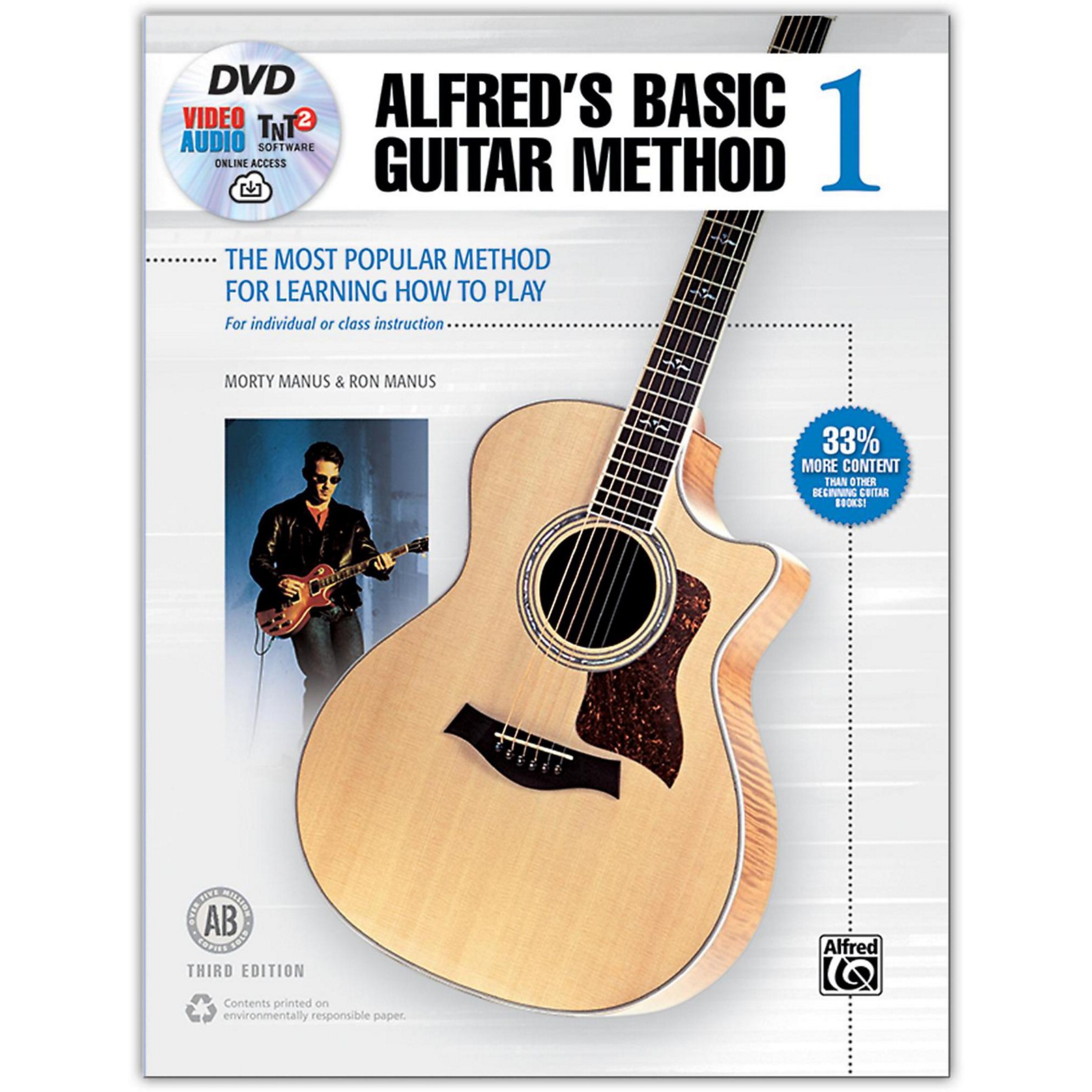 Alfred Basic Guitar Method 1, 3rd Edition Book, DVD, Online Audio ...