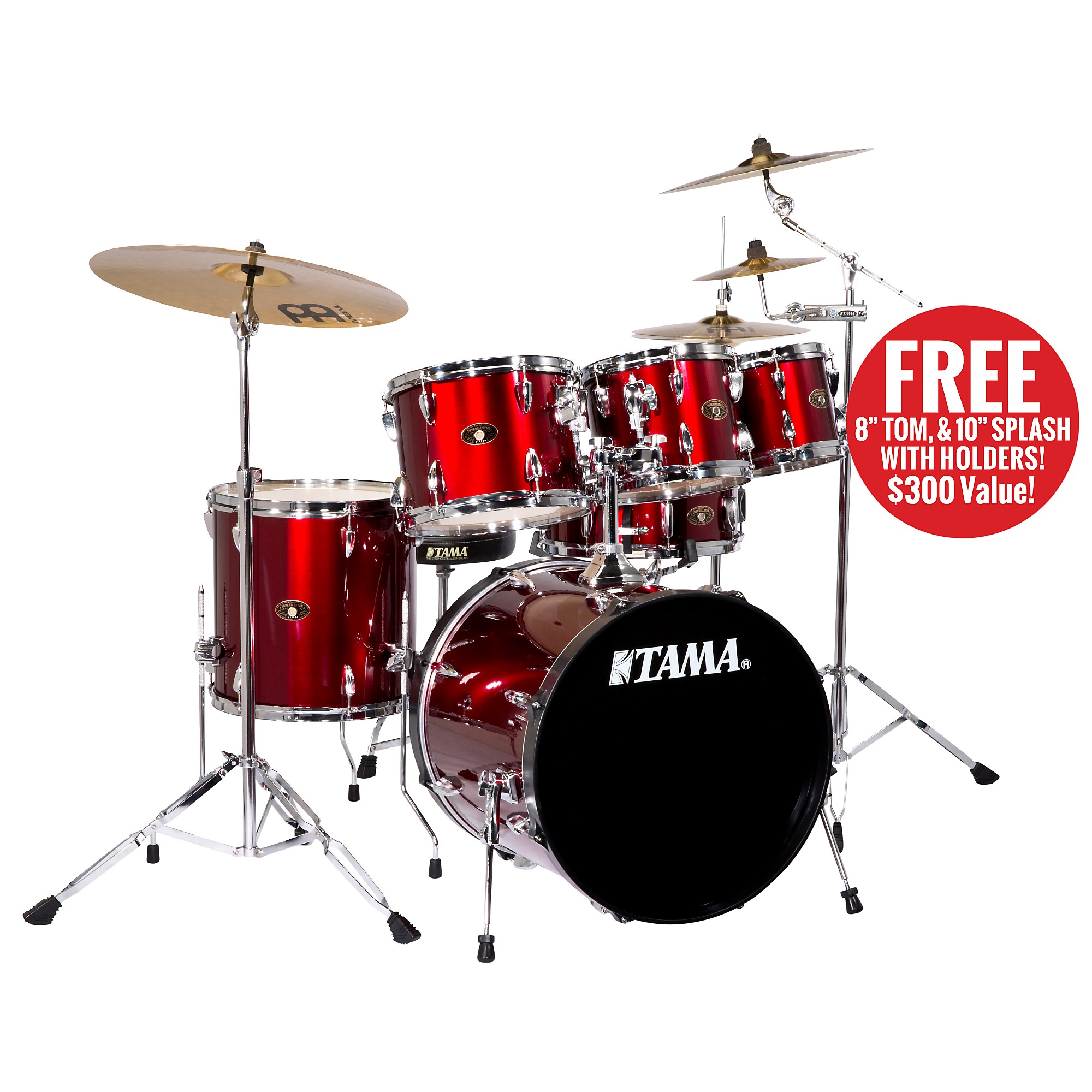 Tama Drum Set Red