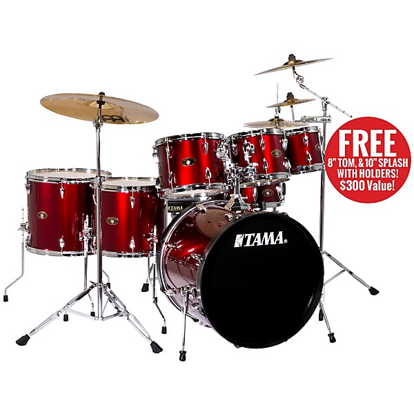 TAMA Imperialstar 6-Piece Drum Set with Cymbals and Free 8" Tom Vintage ...