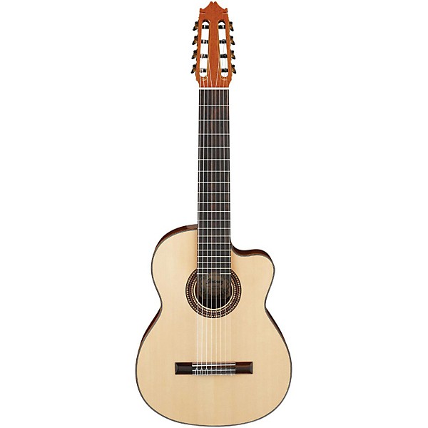 Ibanez G208CWCNT Solid Top Classical Acoustic 8-String Guitar Gloss ...
