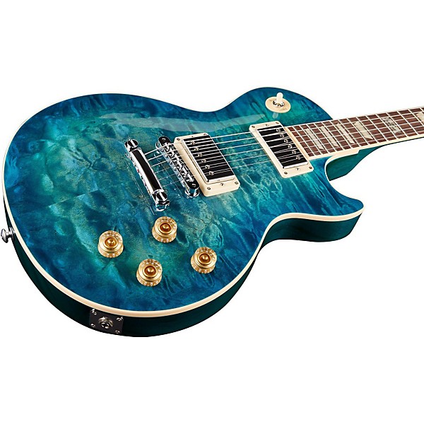 Platinum Gibson 2014 Les Paul Standard Premium Quilt Electric Guitar ...