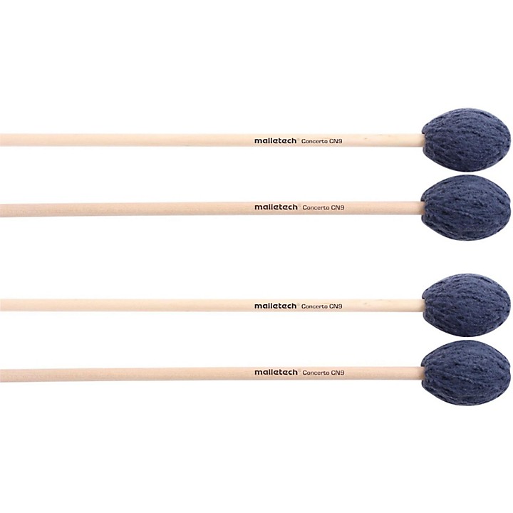 Malletech Concerto Marimba Mallets Set of 4 (2 Matched Pairs) Blue ...