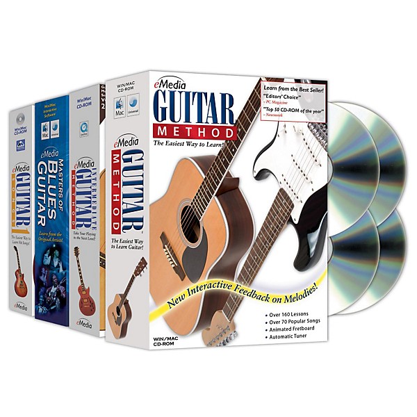 eMedia Guitar Collection 4 CD-ROM Set | Guitar Center