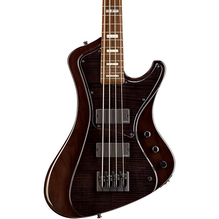 ESP E-II Stream Electric Bass Guitar See-Thru Black | Guitar Center