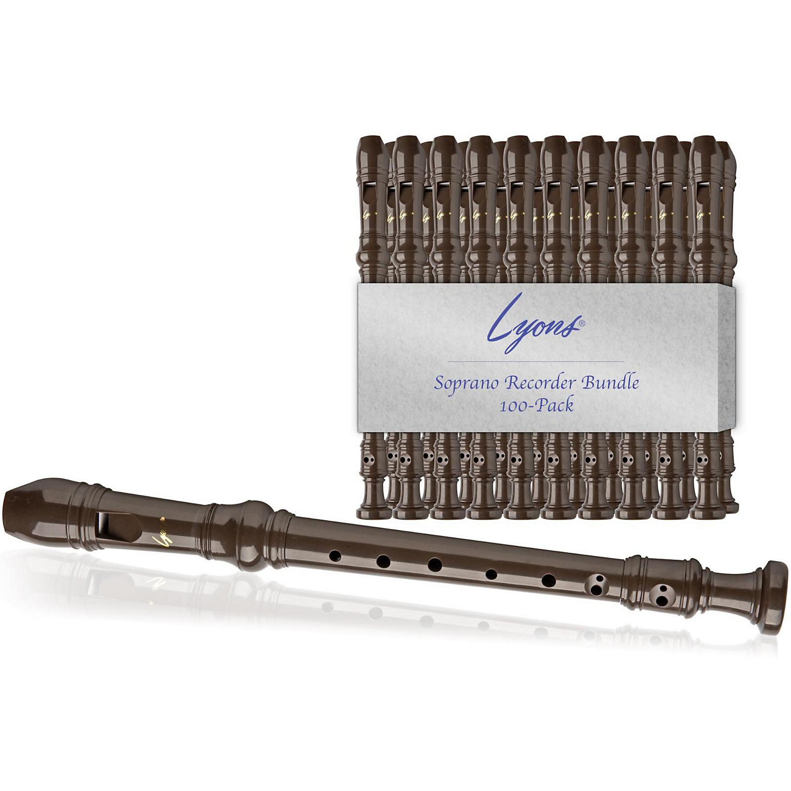 Lyons Soprano Recorder Value Bundle 100-Pack Brown | Guitar Center
