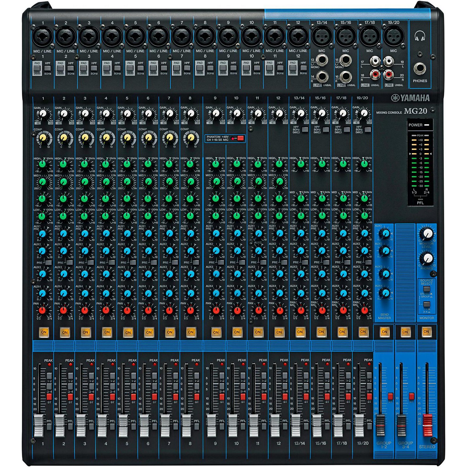 Yamaha MG20 20-Channel Mixer With Compression | Guitar Center