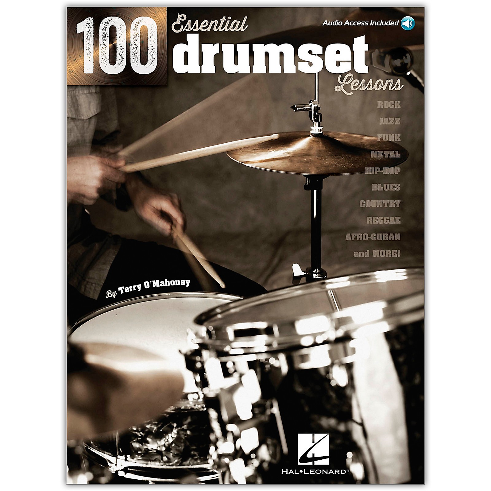 Hal Leonard 100 Essential Drumset Lessons Book/Online Audio | Guitar Center