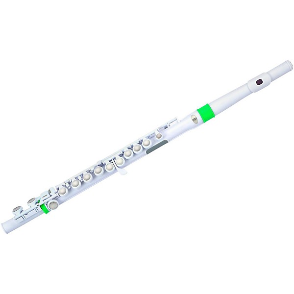 Nuvo Student Plastic Flute Kit White with Green Highlights | Guitar Center