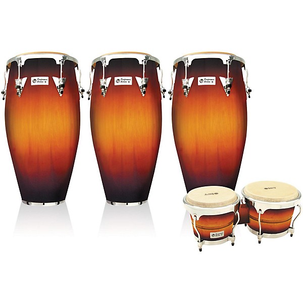 LP Performer Series 3-Piece Conga and Bongo Set with Chrome Hardware ...