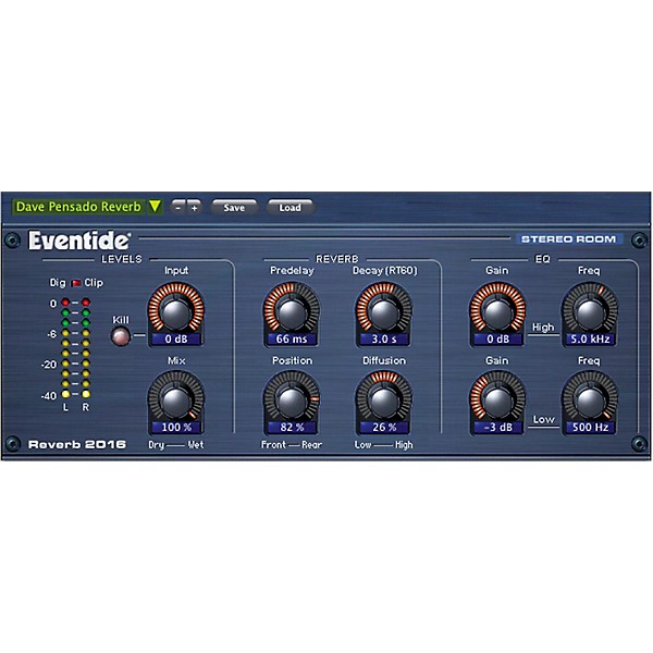 Eventide 2016 Stereo Room Native AAX64/AU/VST Software Download ...