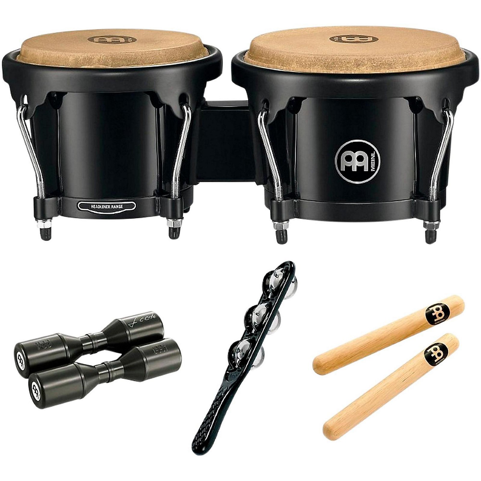 MEINL HB50 Bongo Set with Free Shaker and Claves | Guitar Center