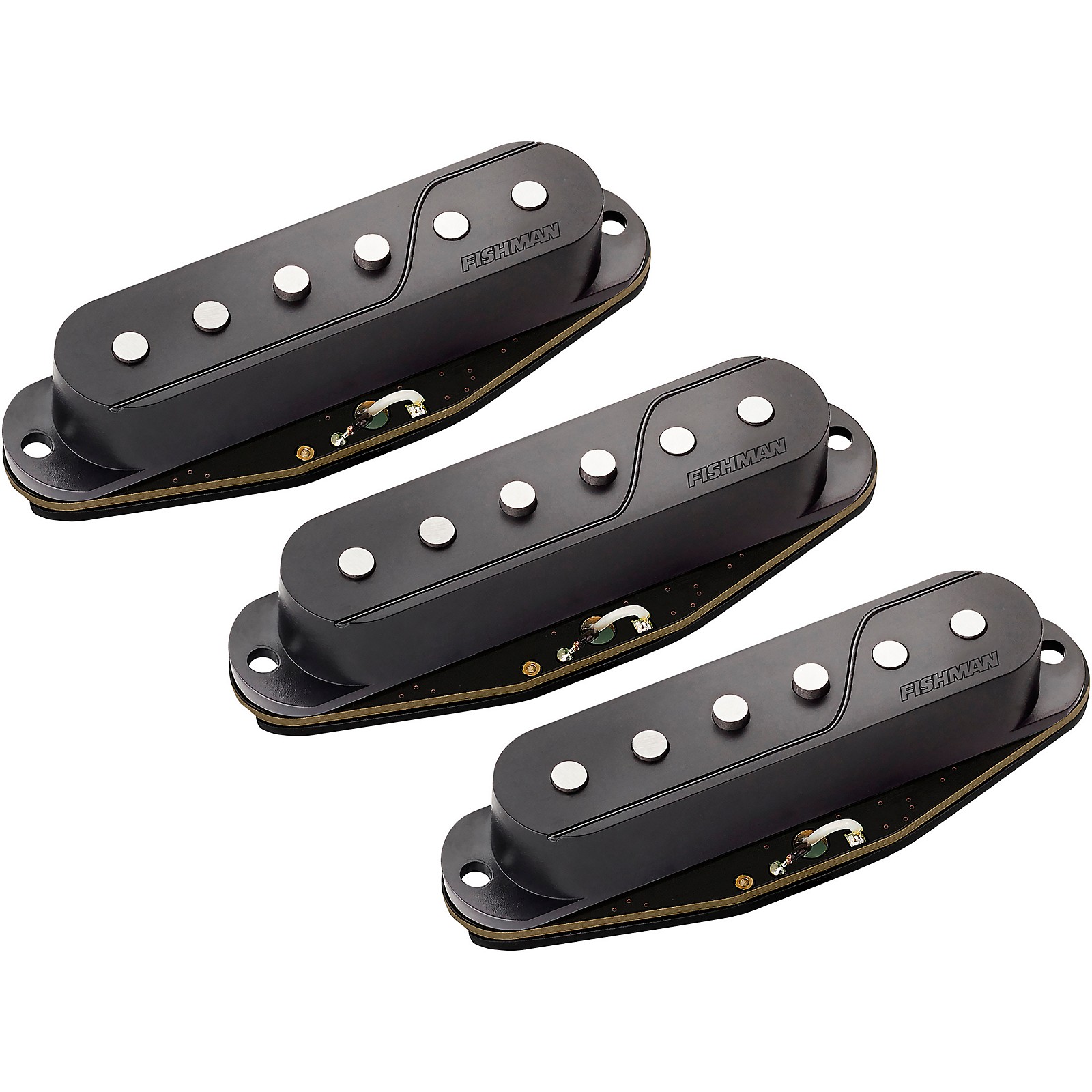 Fishman Set of 3 Fluence Single-Width Single Coil Pickups Black ...