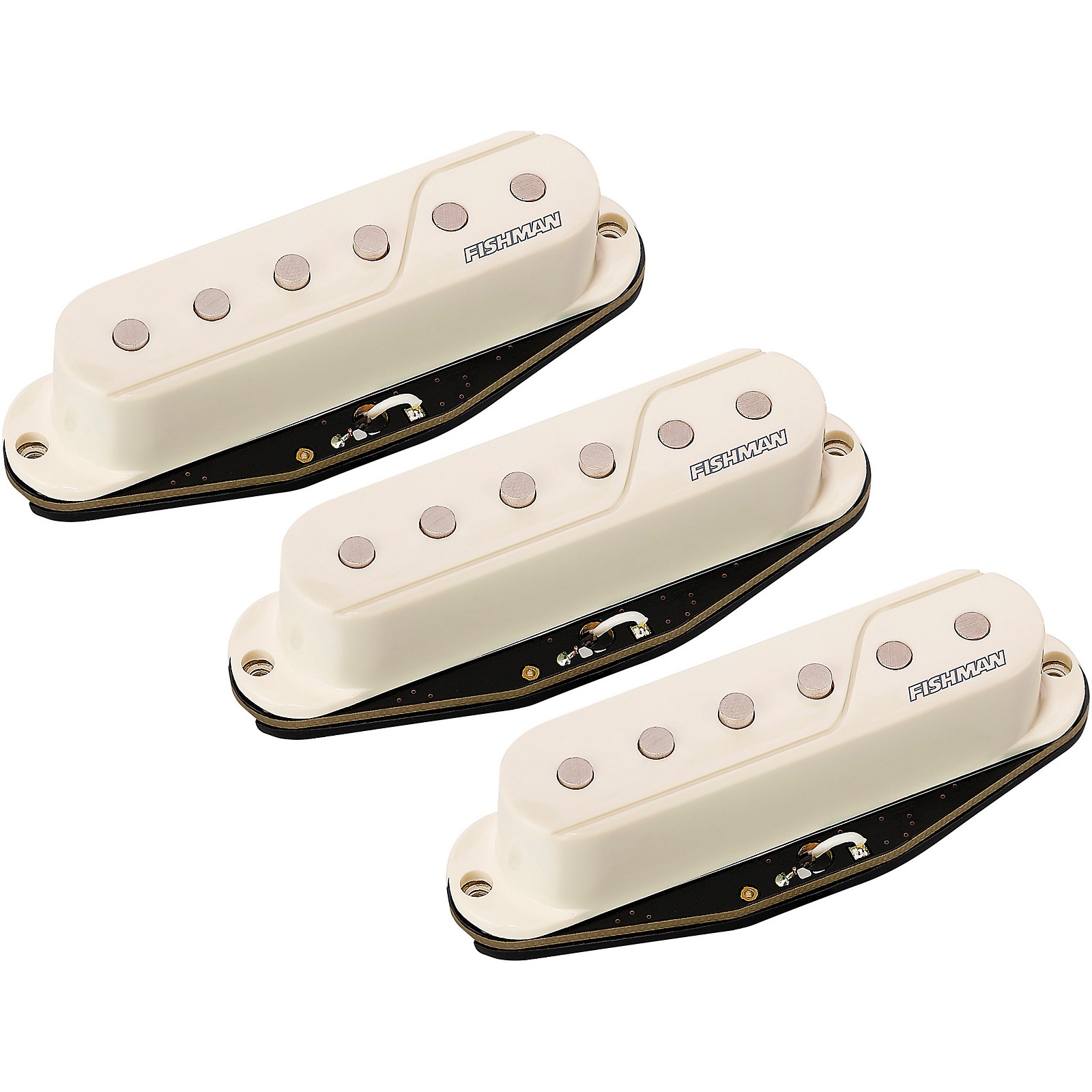 Fishman Set of 3 Fluence Single-Width Single Coil Pickups White ...