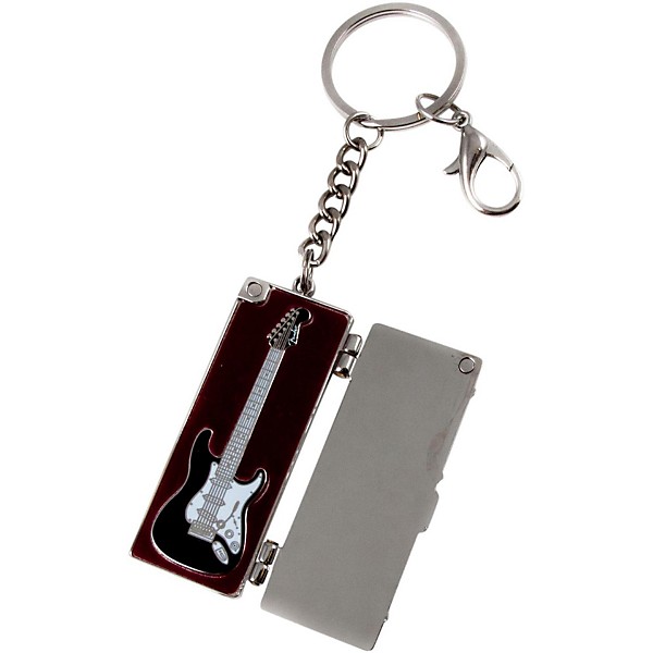 Fender Keychain with Opening Guitar Case Black | Guitar Center