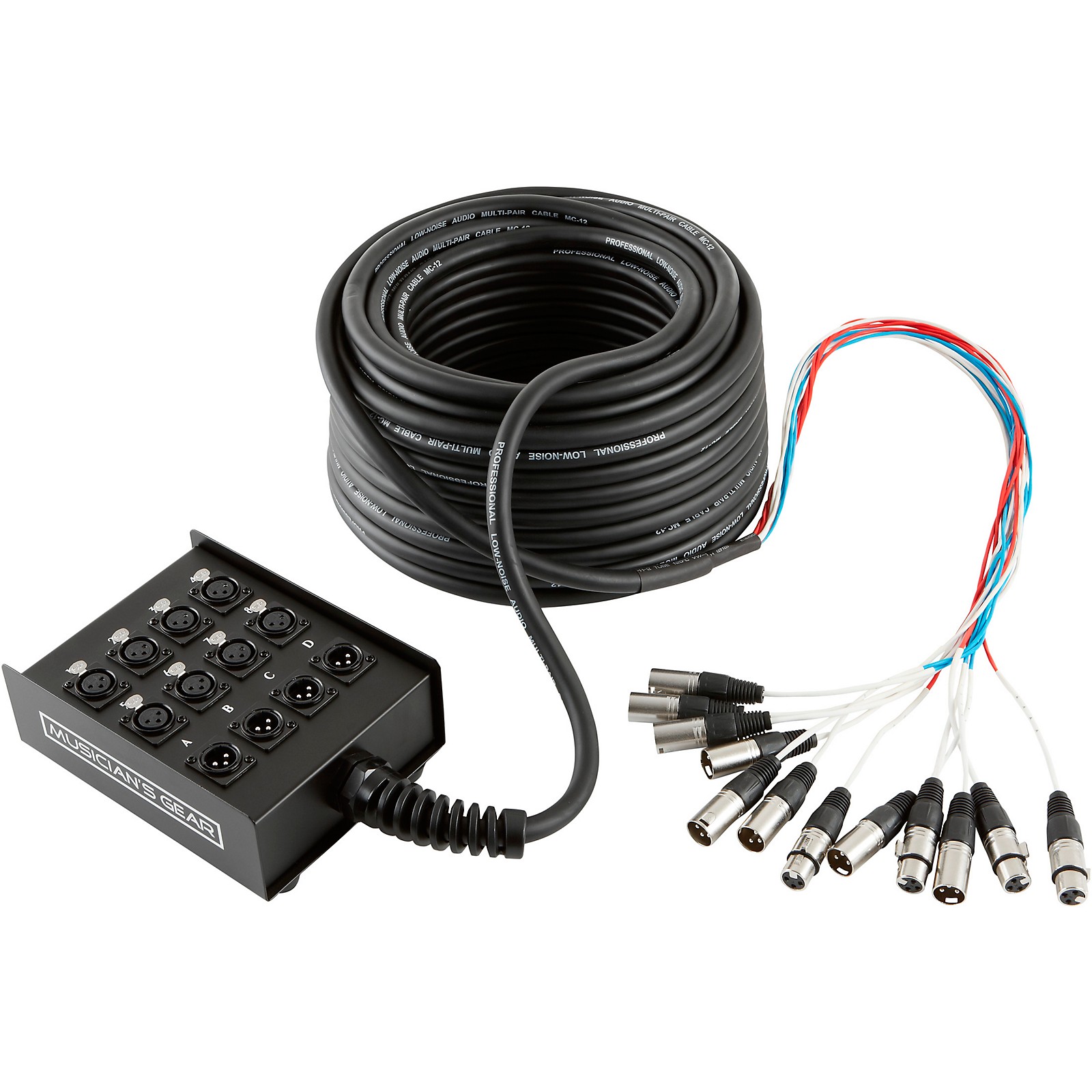 Musician's Gear Stage Snake 8 x 4 in. 50 ft. | Guitar Center