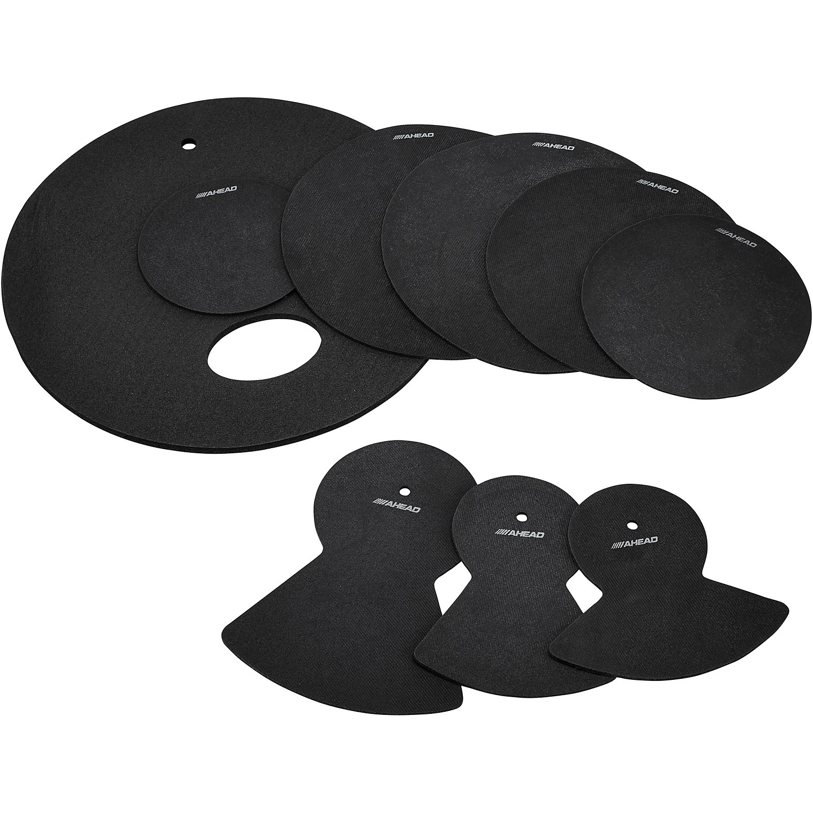 Ahead Drum Silencer Pack With Cymbal and Hi-hat Mutes 10, 12, 14, 14 ...