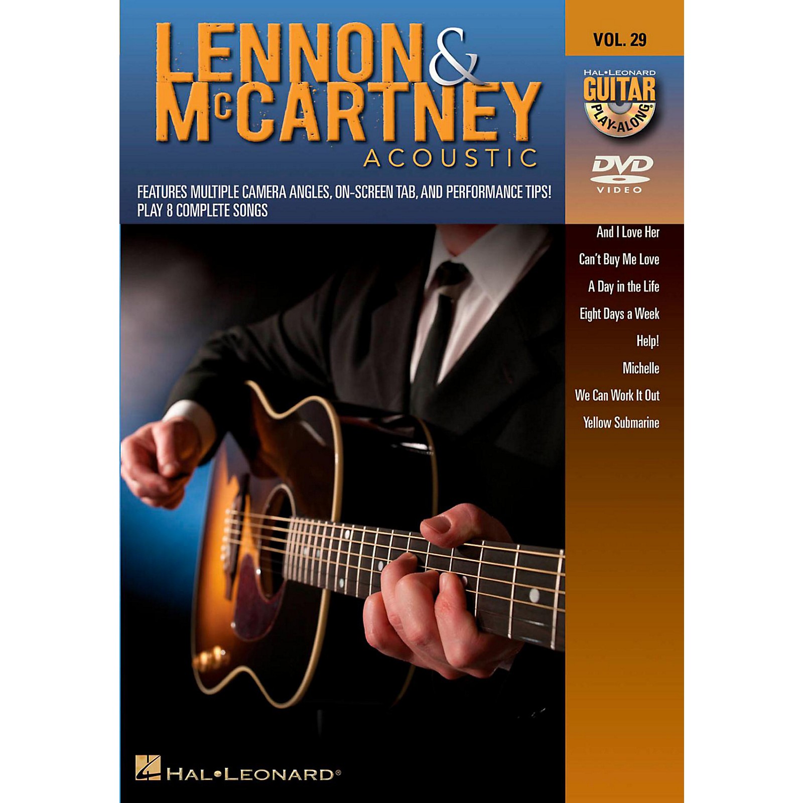 Hal Leonard Lennon & McCartney Acoustic - Guitar Play-Along DVD Volume ...