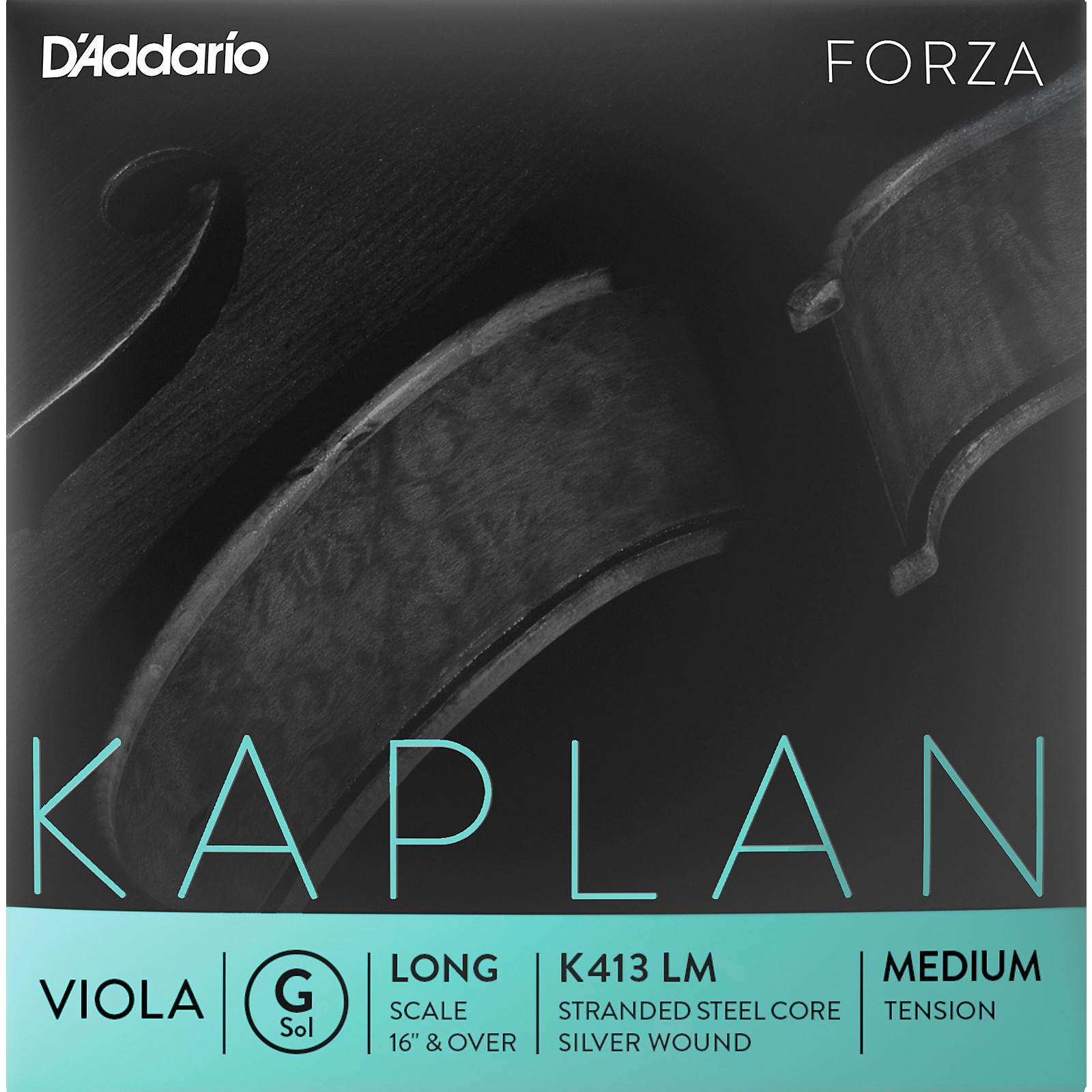 D'Addario Kaplan Series Viola G String 16+ Long Scale Medium | Guitar ...