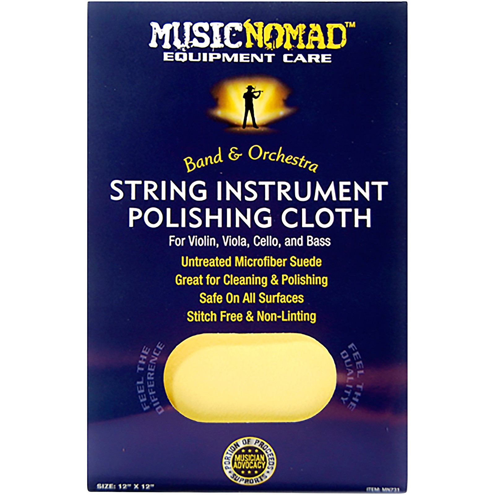 Music Nomad String Instrument Microfiber Polishing Cloth for Violin ...