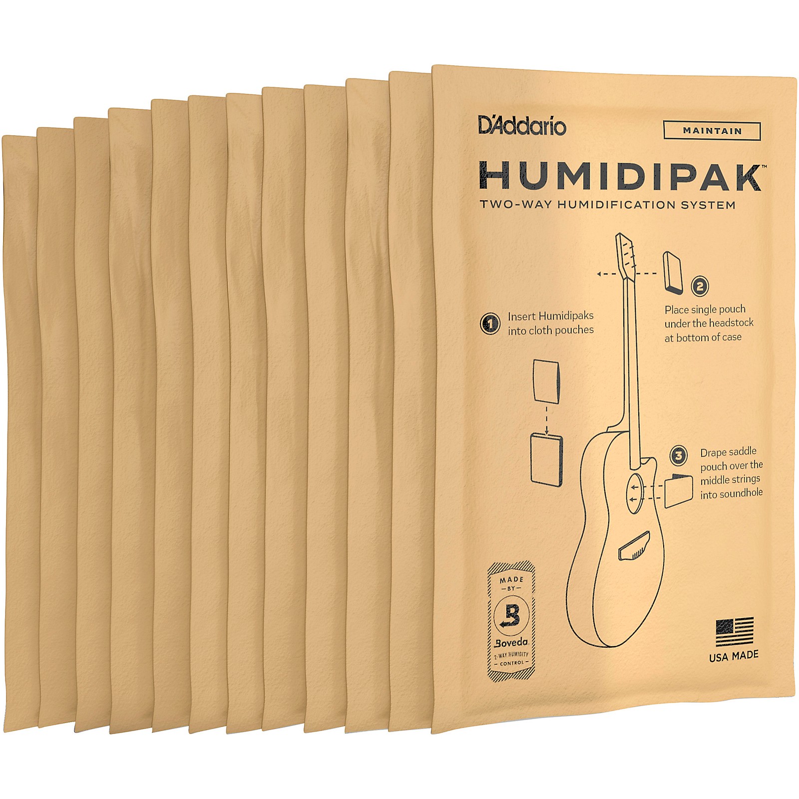 D'Addario HuMIDIpak Replacement Packs (Four 3-Packs) | Guitar Center
