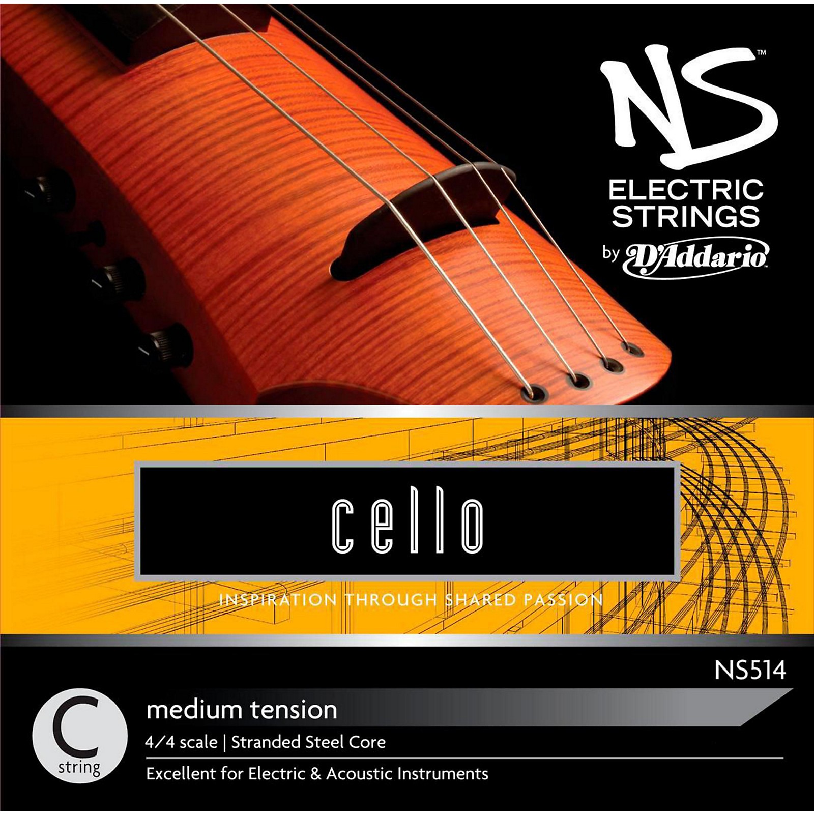 D'Addario NS Electric Cello C String | Guitar Center