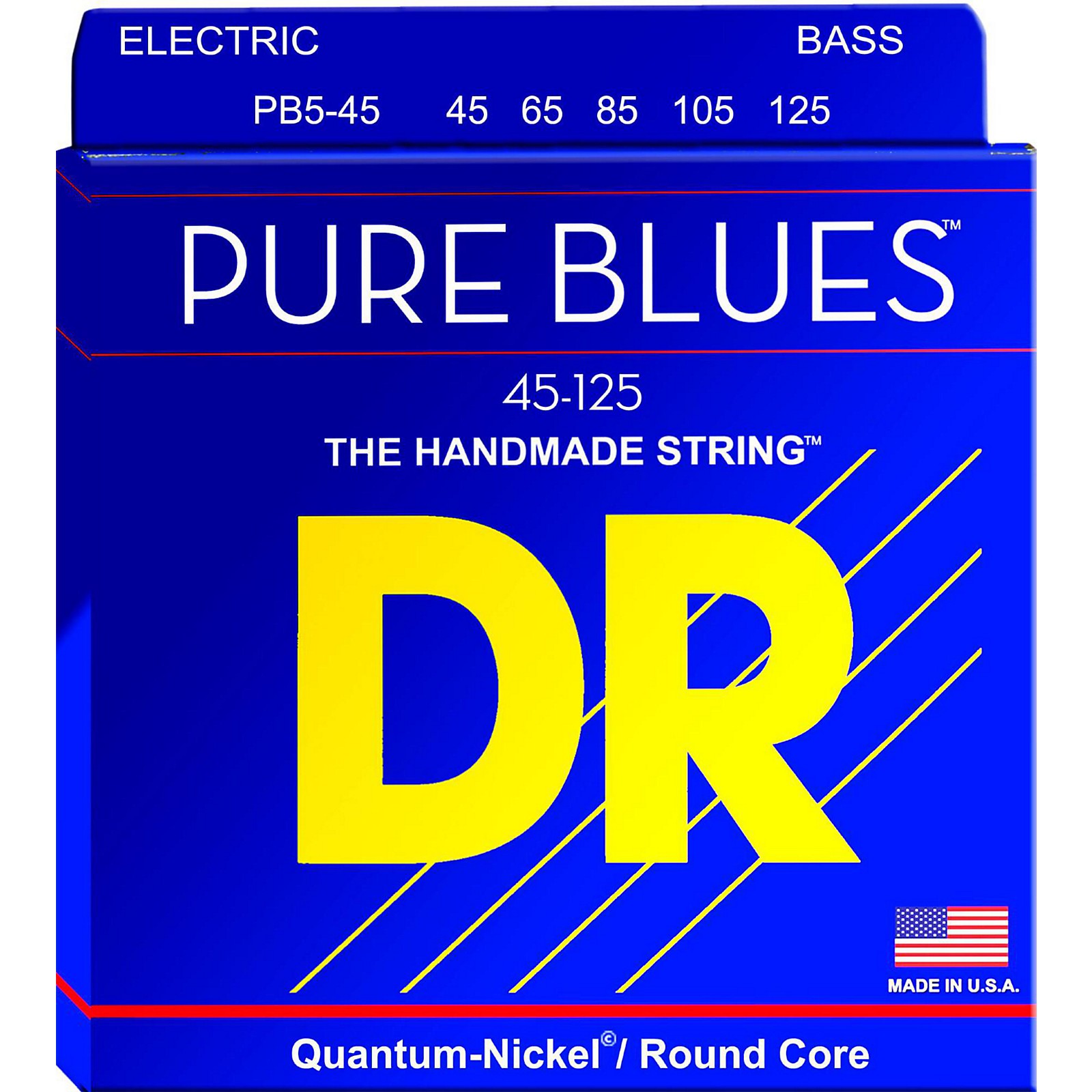 DR Strings Pure Blues Medium 5-String Bass Strings (45-125) | Guitar Center