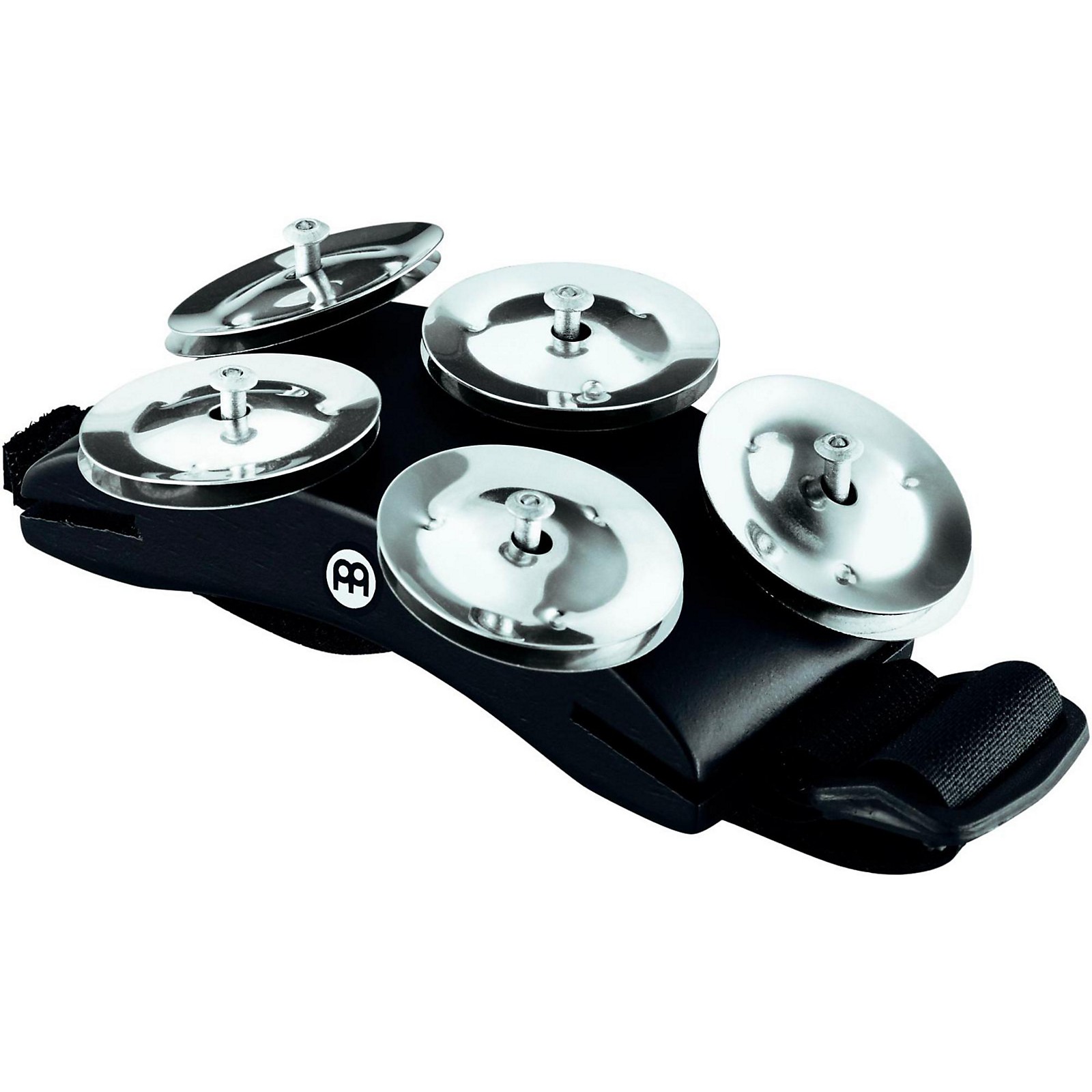 MEINL Cajon Foot Tambourine with Steel Jingles Black | Guitar Center
