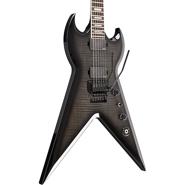 Dean Custom Run #12 SplitTail Electric Guitar Transparent Black ...