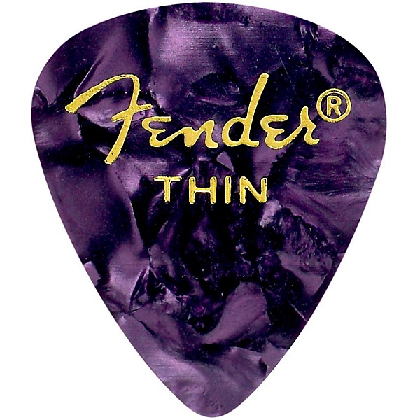 Fender 351 Premium Thin Guitar Picks - 144 Count Purple Moto | Guitar ...