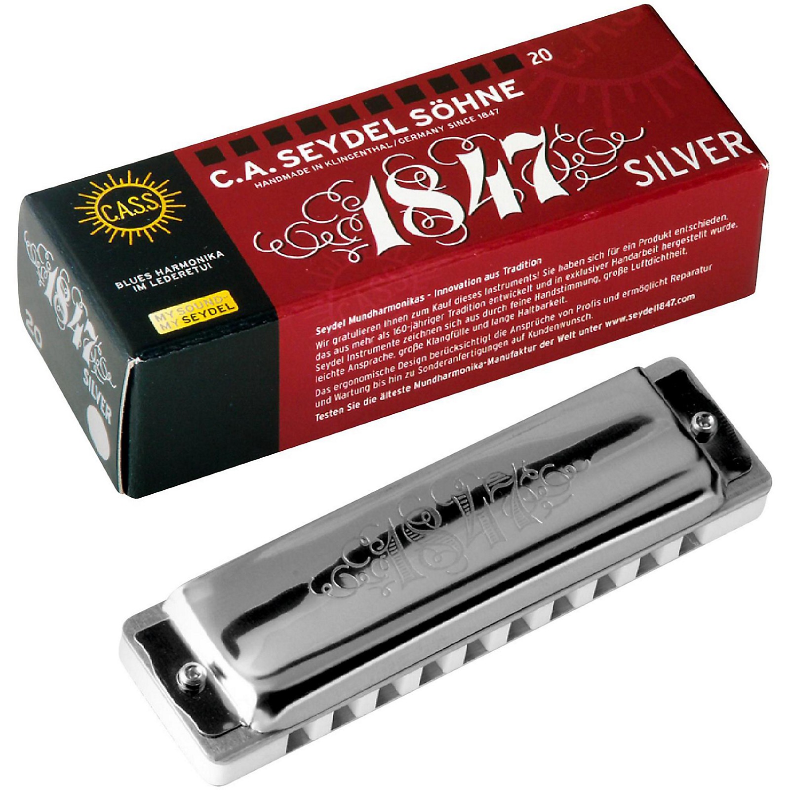 SEYDEL Blues Silver 1847 Harmonica Low Eb | Guitar Center