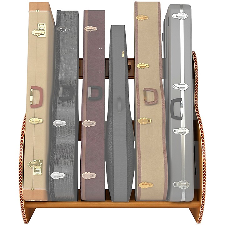A&S Crafted Products Studio Deluxe Guitar Case Rack Red Oak Short Size ...