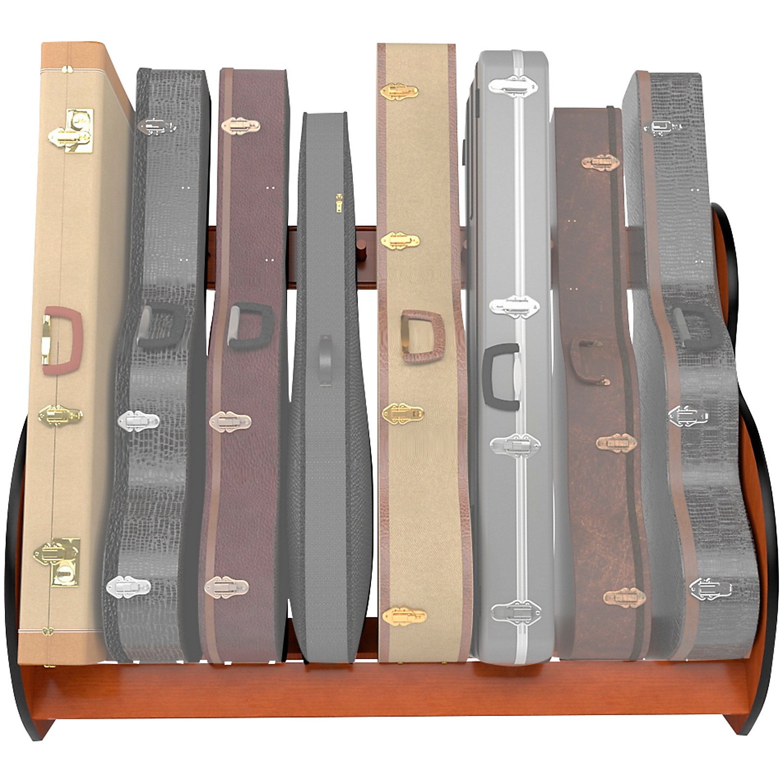 A&S Crafted Products Studio Standard Guitar Case Rack Full Size (7-9 ...